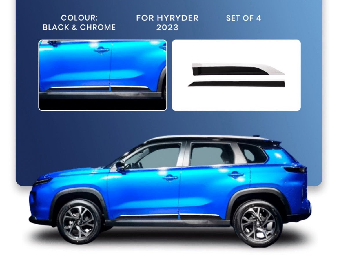 Body Side Moulding Compatible With Toyota Hyryder 2023 Onwards - Set o ...