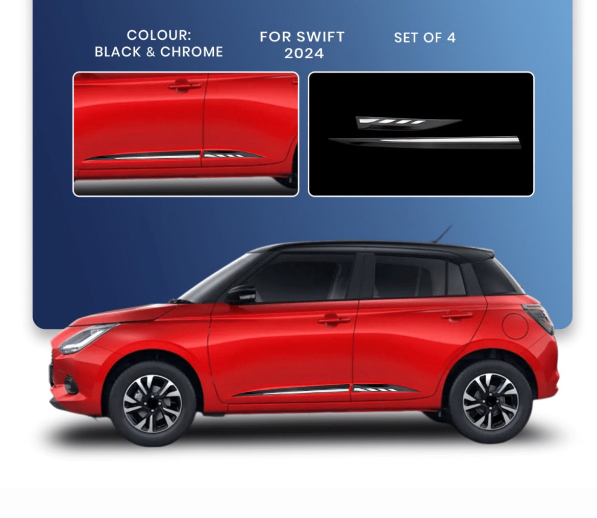 Body Side Moulding Compatible With Maruti Suzuki Swift 2024 Onwards ...
