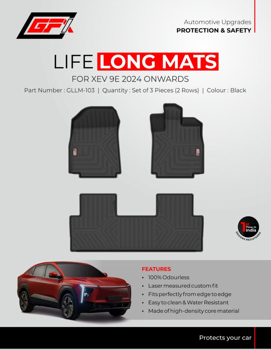 GFX Car Floor Mats Premium Life Long Foot Mats Compatible with Mahindr ...