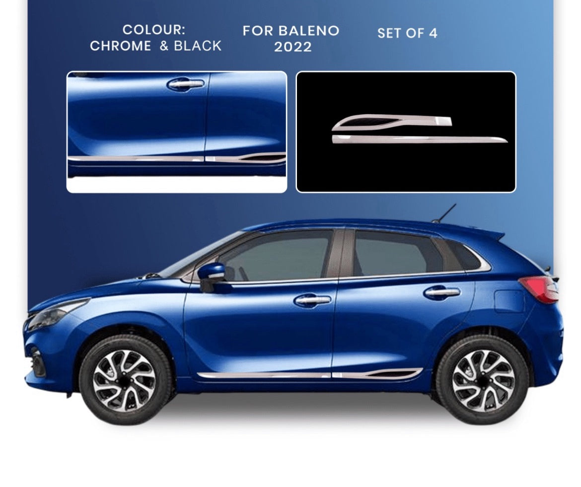Body Side Moulding Compatible With Maruti Suzuki Baleno 2022 Onwards ...