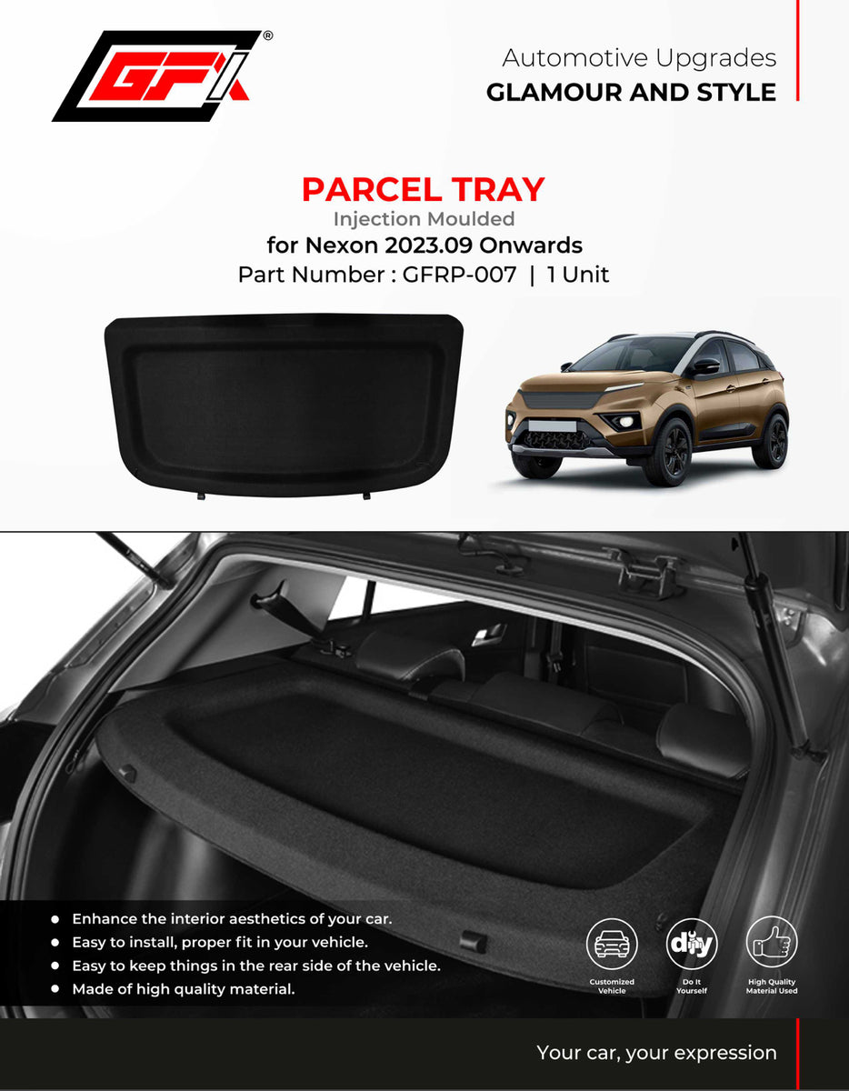 GFX Injection Moulded Parcel Tray Compatible With TATA Nexon 2023 Onwa ...