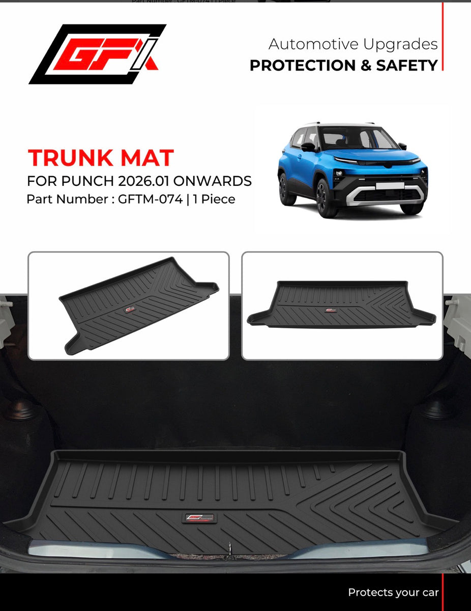 GFX Tray Boot Trunk Mat TPV Compatible with TATA Punch 2026 Onwards, B ...