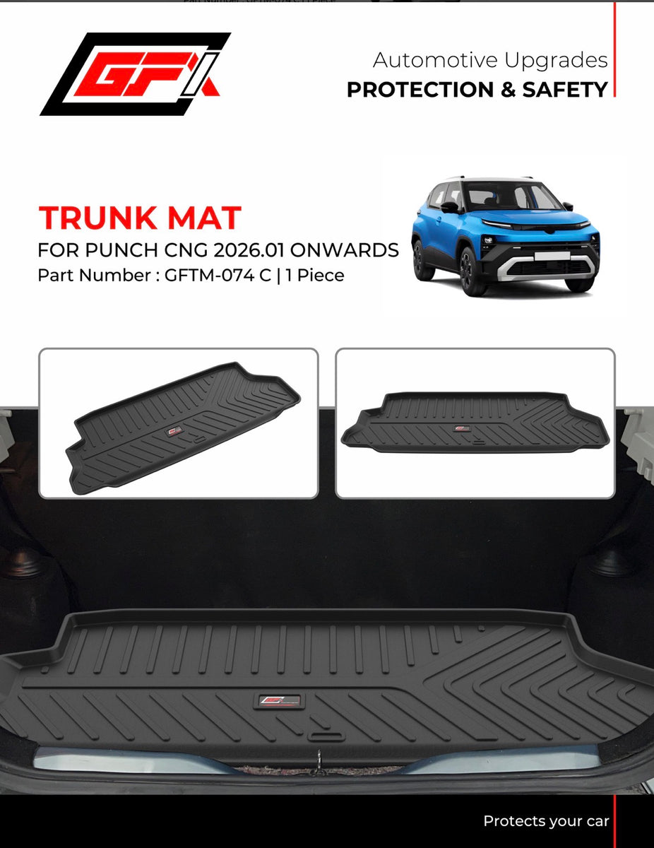 GFX Tray Boot Trunk Mat TPV Compatible with TATA Punch (CNG) 2026 Onwa ...