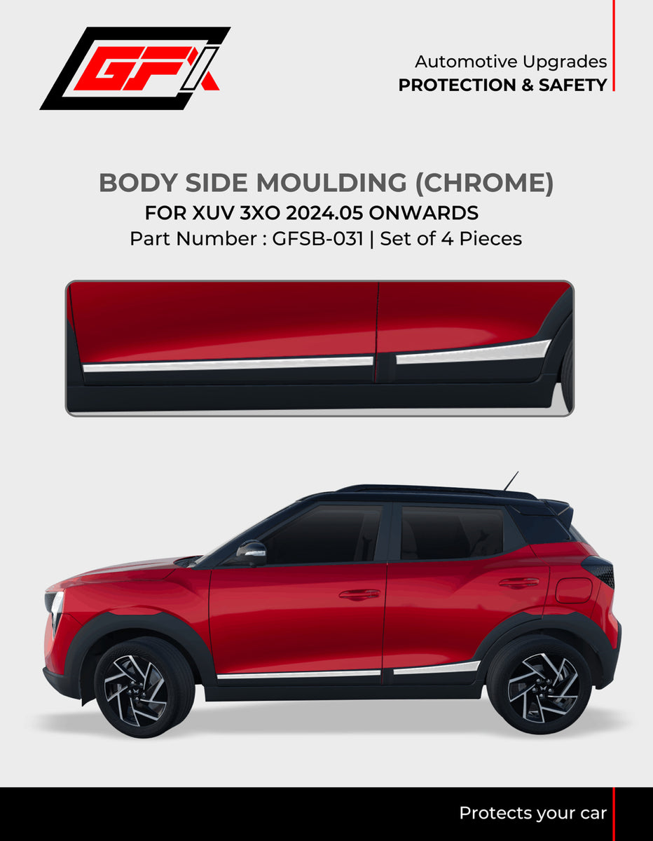 GFX Body Side Moulding Compatible With Mahindra XUV 3XO 2024 Onwards ...