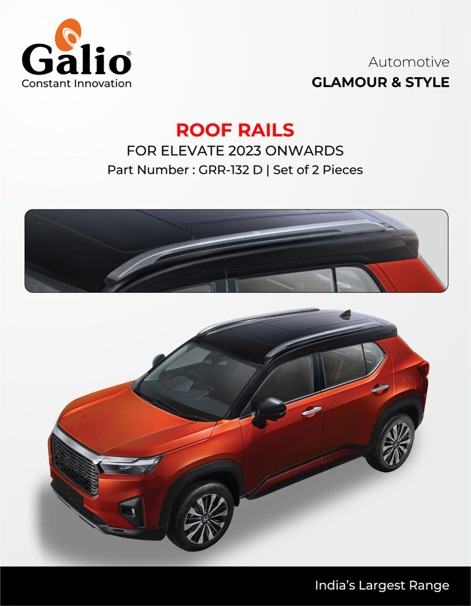 Galio Silver Black Roof Rails Compatible With Honda Elevate - Set of 2 ...